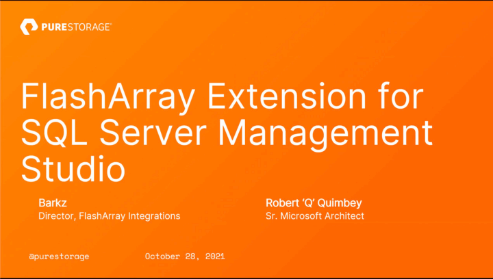 Announcing Support for vVols with the Pure Storage FlashArray SQL ...