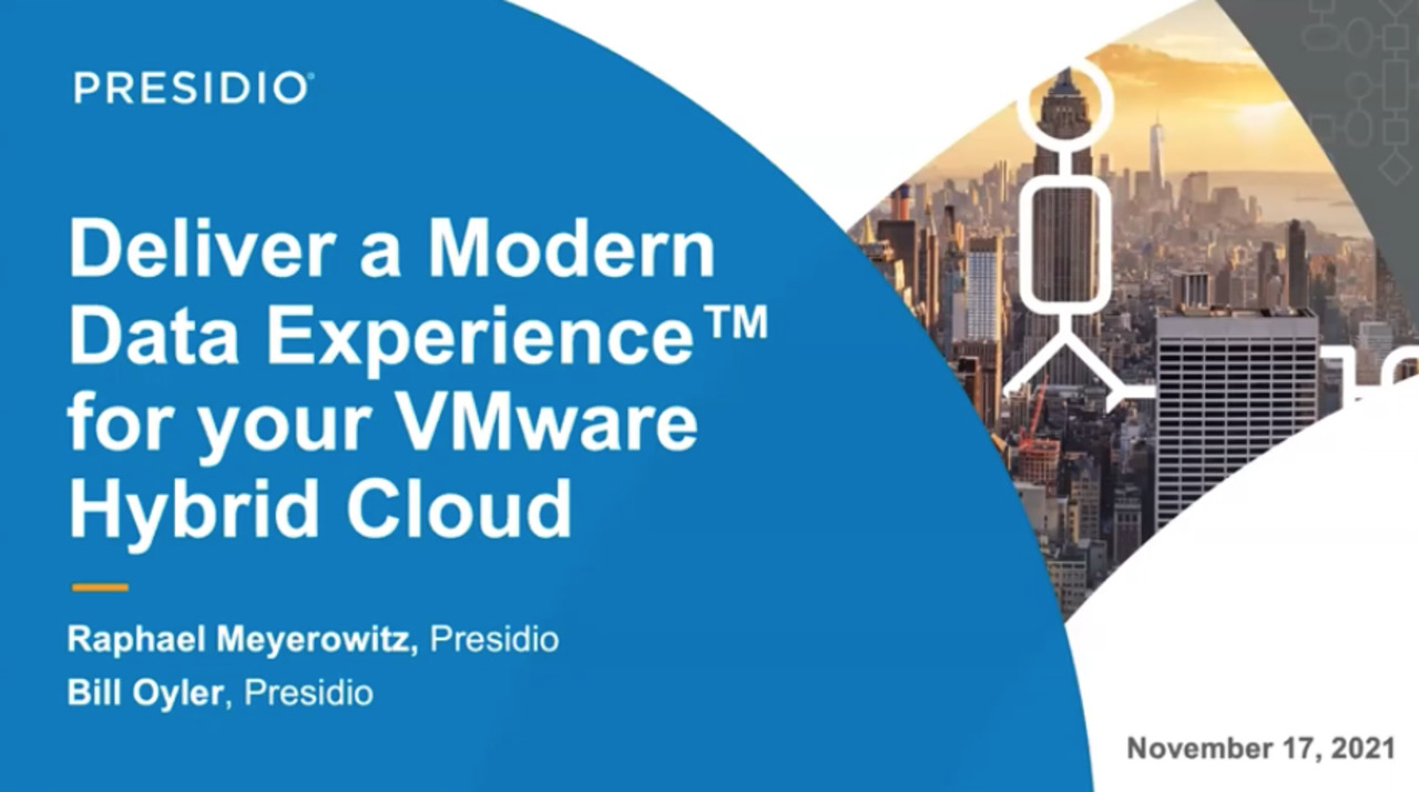 Lab and Learn Series: Enable Seamless Data Solutions for Your VMware ...