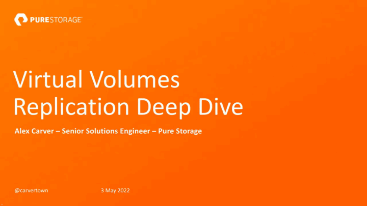 vSphere Virtual Volumes (vVols) Replication Deep Dive | Pure Storage
