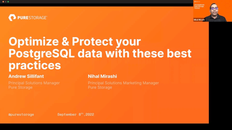 Optimize & Protect Your PostgreSQL Data with These Best Practices | Pure Storage