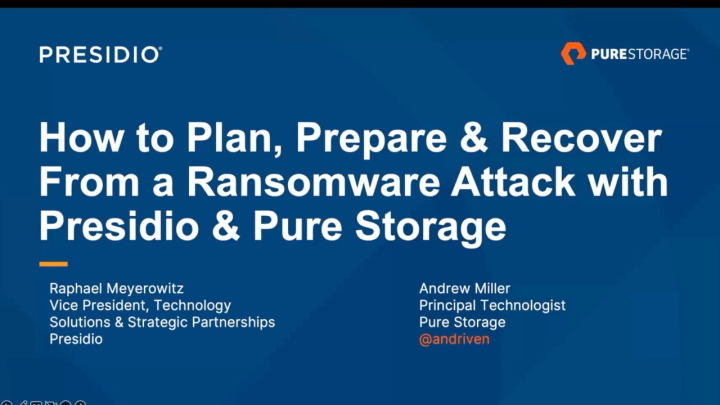 Virtual Workshop: How to Plan, Prepare and Recover from a Ransomware ...