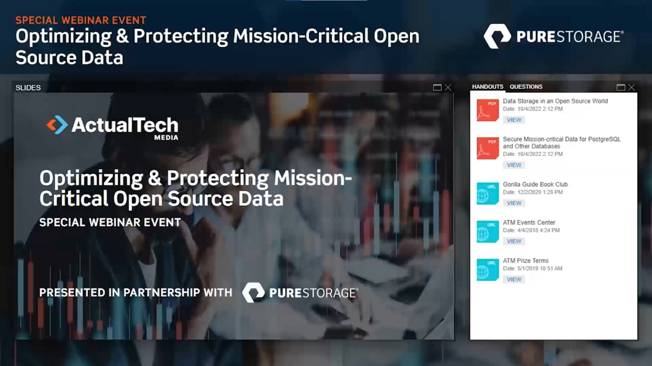 Optimizing & Protecting Mission-Critical Open Source Data | Pure Storage