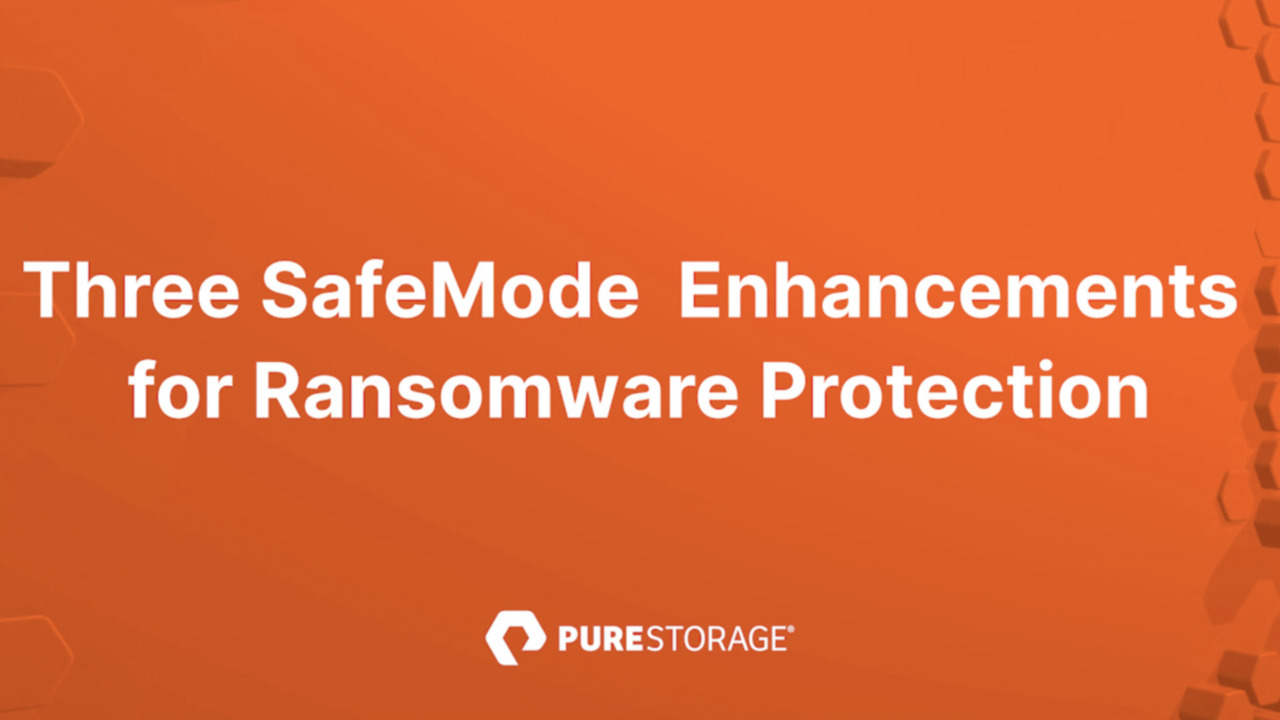 Three SafeMode Enhancements for Ransomware Protection | Pure Storage