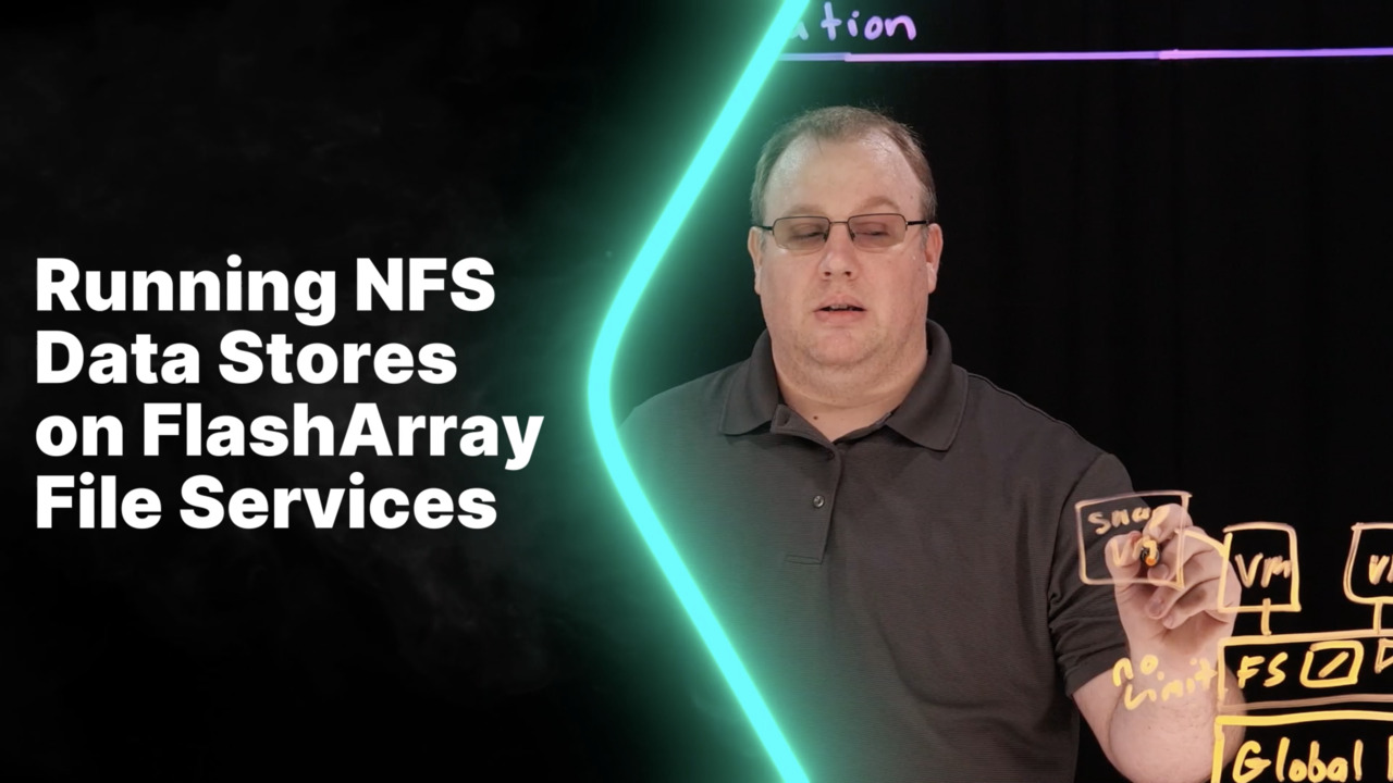 Running NFS Data Stores on FlashArray File Services | Pure Storage