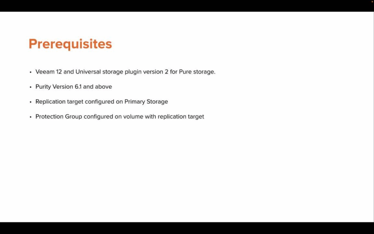 Veeam Pure Storage Volume Snapshot Replication | Pure Storage