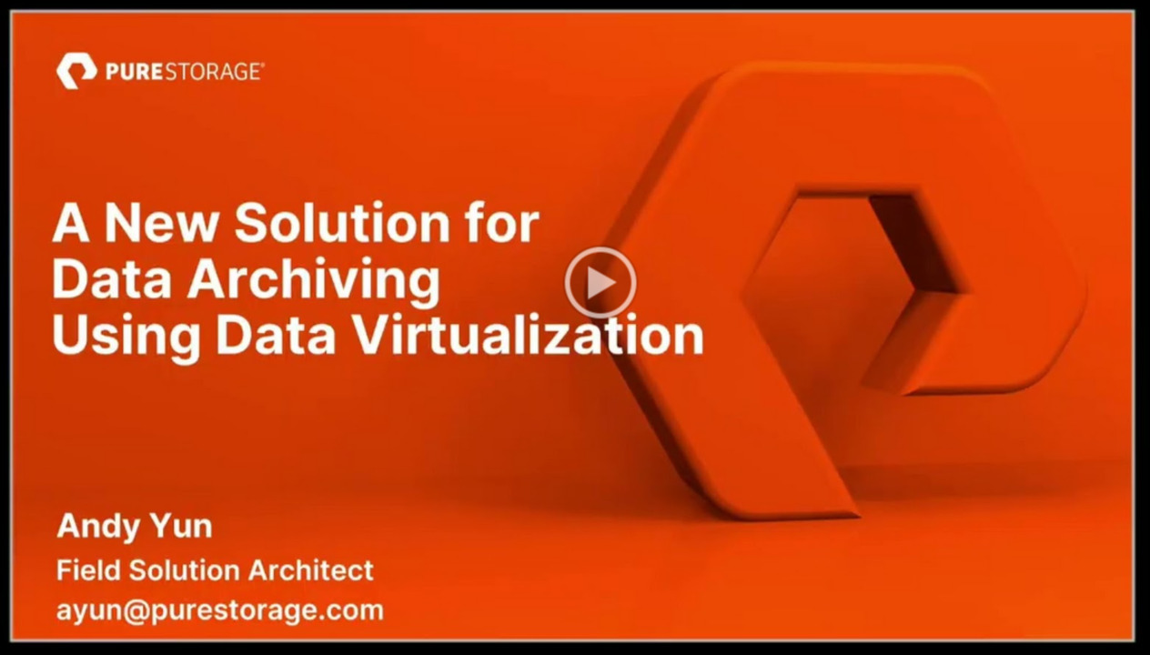 A New Solution for Data Archiving Using Data Virtualization | Pure Storage