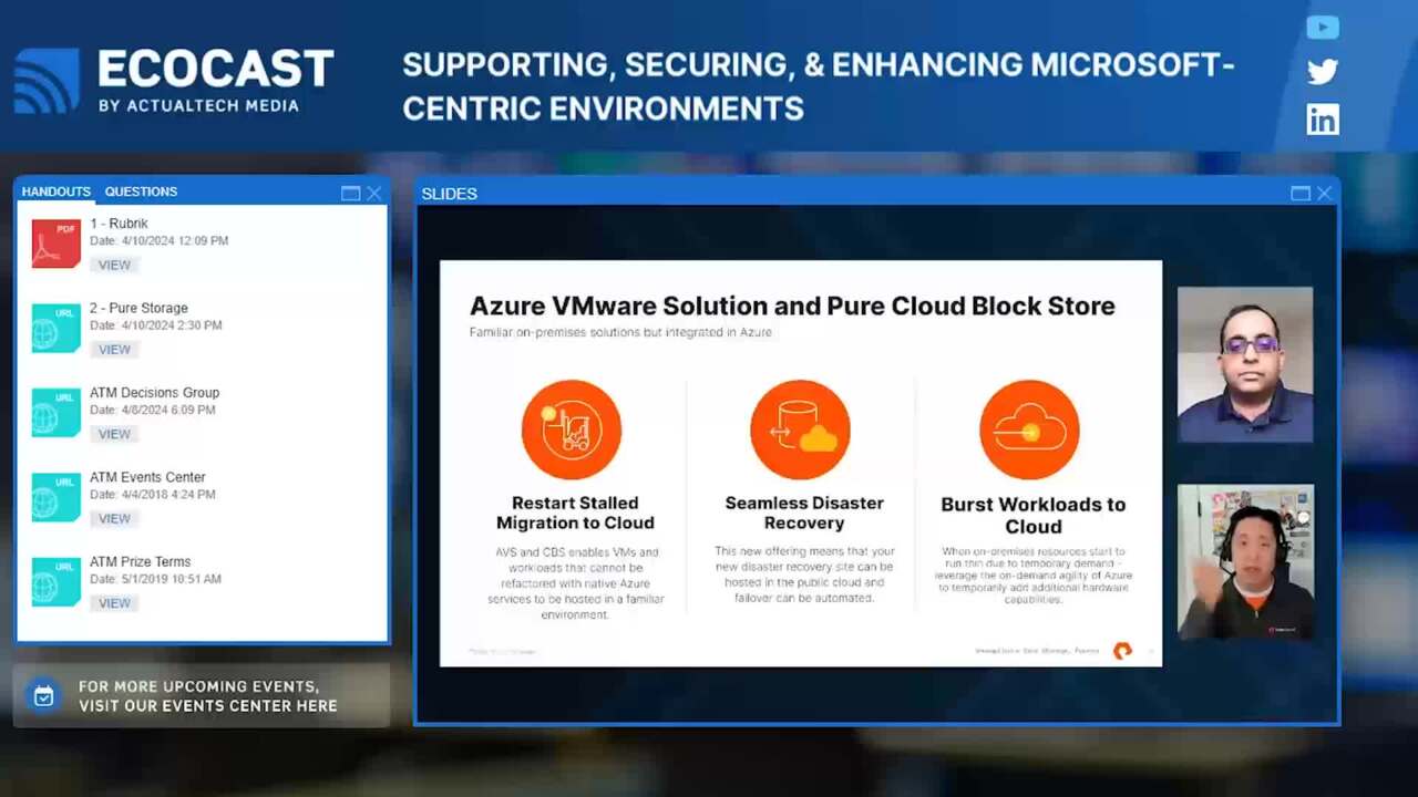 Supporting, Securing, & Enhancing Microsoft-centric Environments EcoCast | Pure Storage