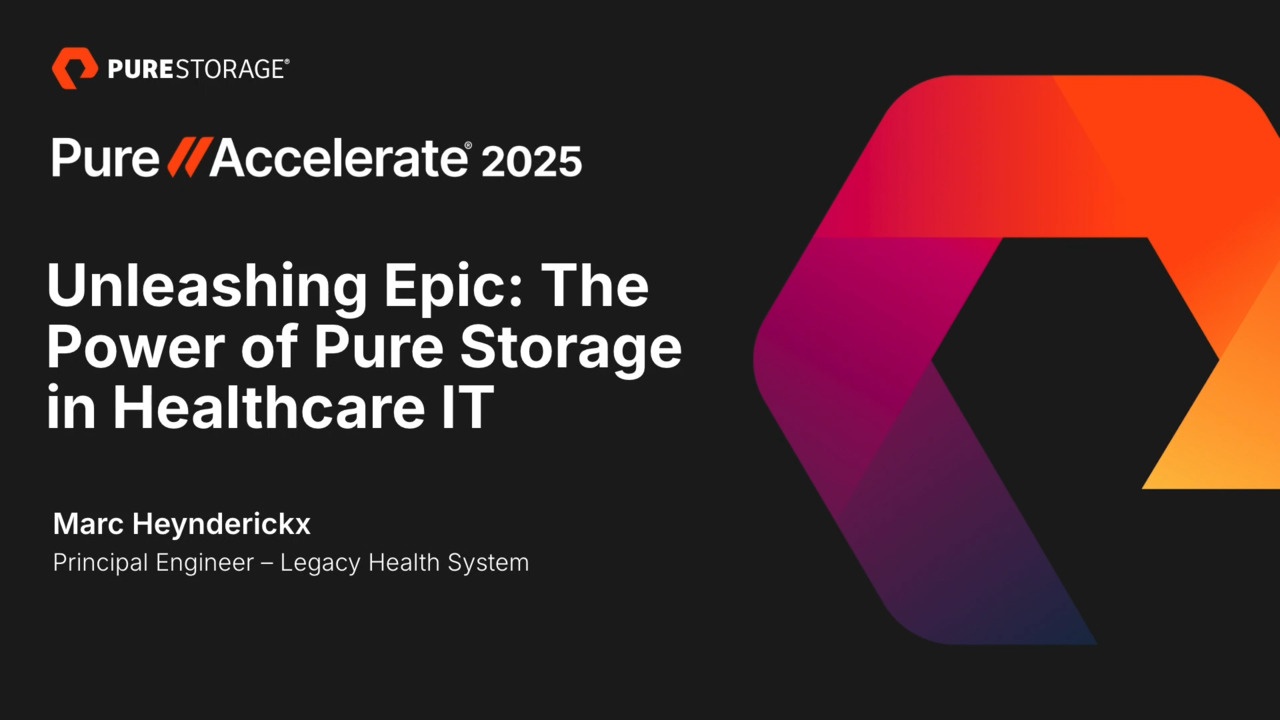 Pure Cloud Block Store™ for Healthcare: Focus on Epic | Pure Storage