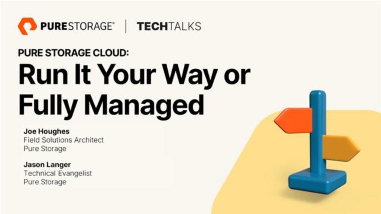 Pure Storage Cloud: Run It Your Way or Fully Managed | Pure Storage