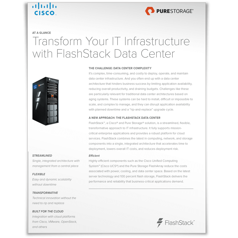 Transform Your IT Infrastructure with FlashStack Data Center