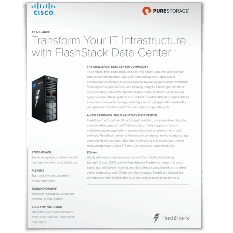 Transform Your IT Infrastructure with FlashStack Data Center