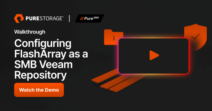 Configuring FlashArray as a SMB Veeam Repository | Pure Storage