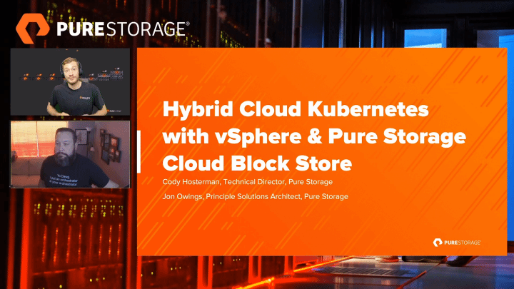 Hybrid Cloud Kubernetes with vSphere & Pure Storage Cloud Block Store ...