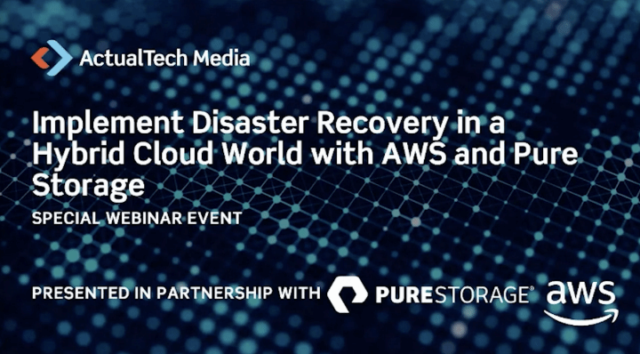 Implement Disaster Recovery in a Hybrid Cloud World with AWS and Pure ...