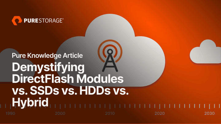 Demystifying DirectFlash Modules vs. SSDs vs. HDDs vs. Hybrid | Pure ...