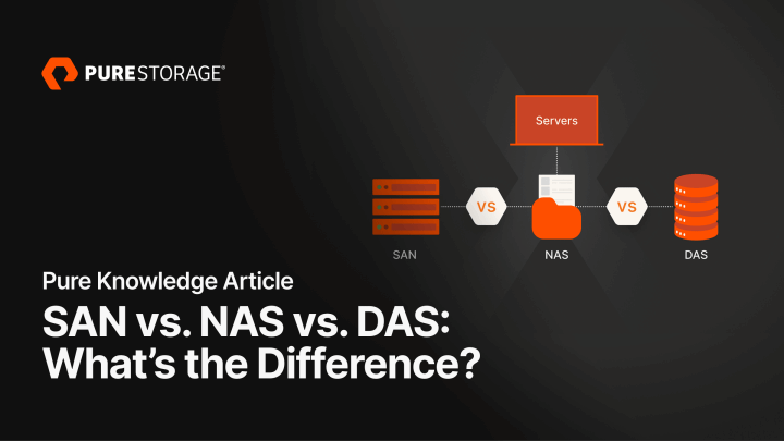 SAN vs. NAS vs. DAS | Pure Storage