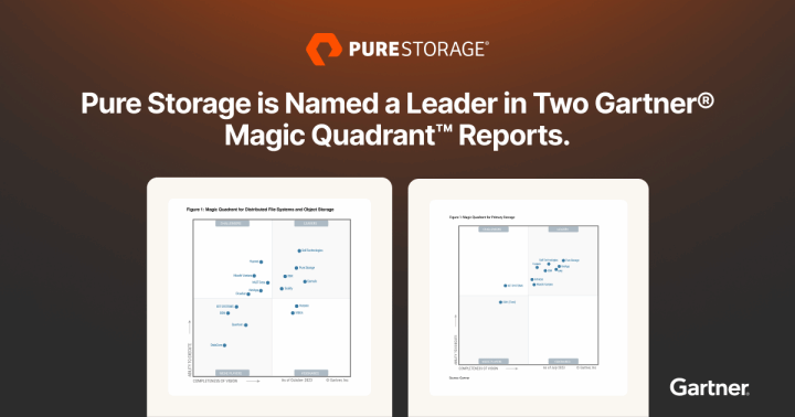 A Leader in Two Gartner Magic Quadrants | Pure Storage
