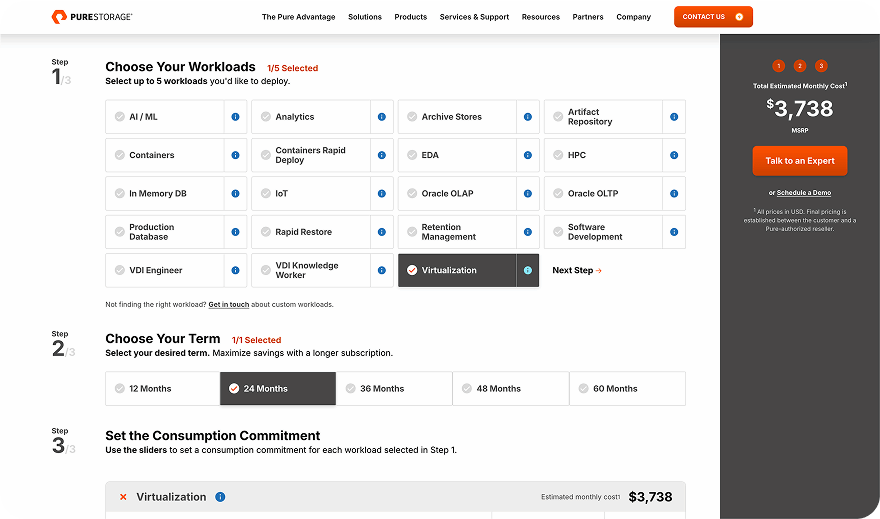 Evergreen//One: Almacenamiento como Servicio | Pure Storage