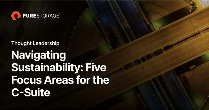Navigating the Complex Landscape of Sustainability - 5 Focus Areas for the C-Suite | Pure Storage