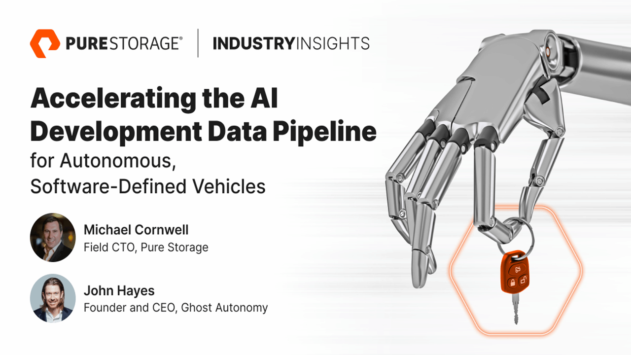Accelerating the AI Development Data Pipeline for Autonomous, Software-Defined Vehicles | Pure ...