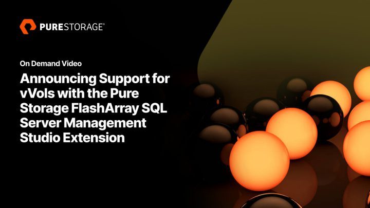 Announcing Support for vVols with the Pure Storage FlashArray SQL Server Management Studio ...