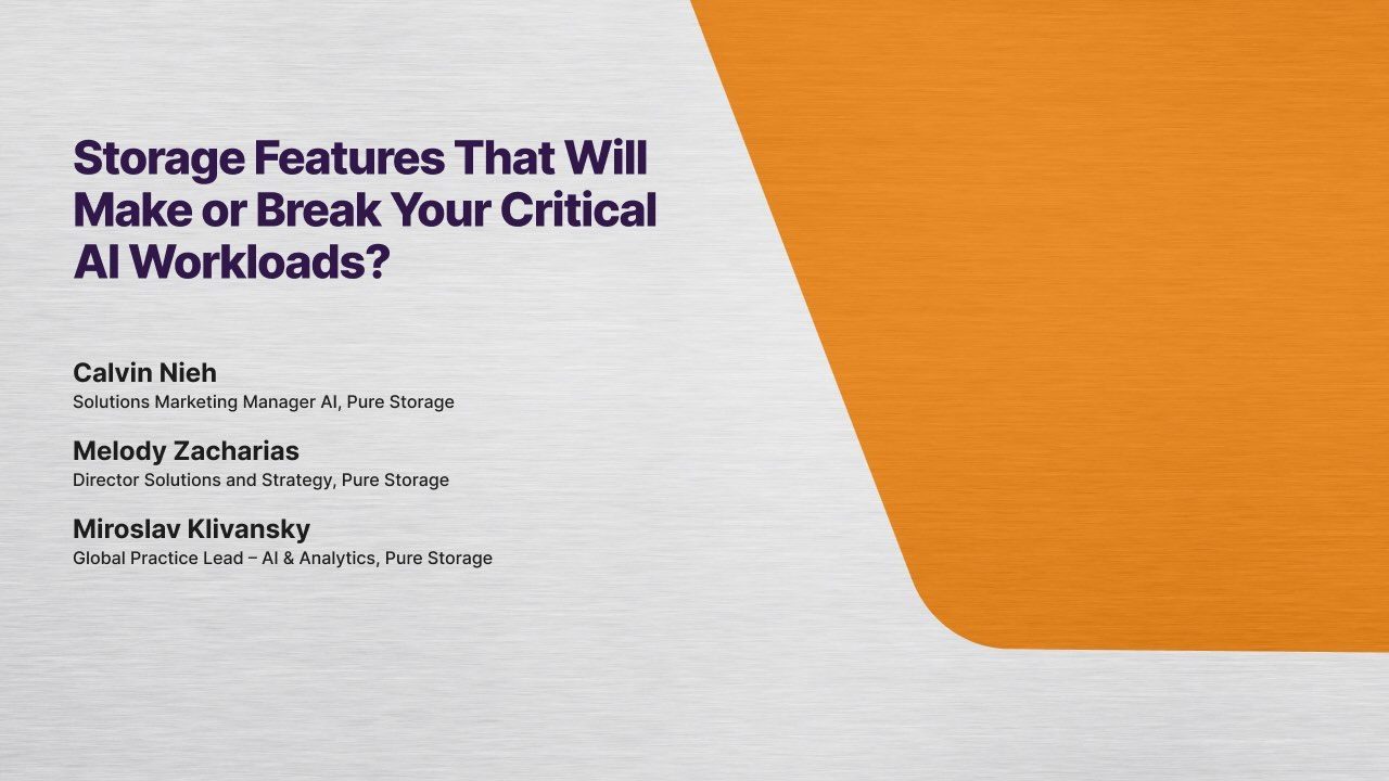 Storage Features That Will Make or Break Your Critical AI Workloads ...