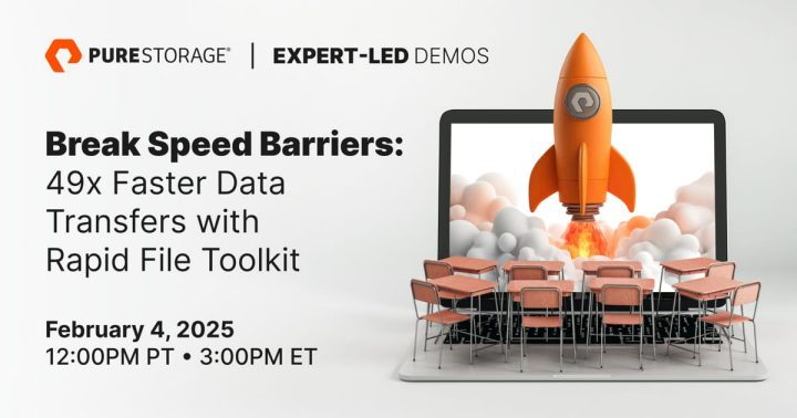 Break Speed Barriers: 49x Faster Data Transfers with Rapid File Toolkit | Pure Storage
