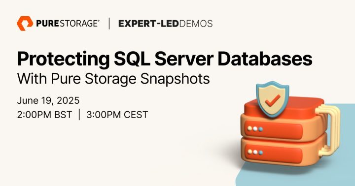 Protecting SQL Server Databases with Pure Storage Snapshots | Pure Storage